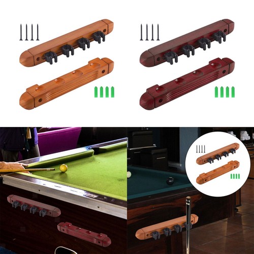 Pool-Queue-Rack-Klaue, Billard-Queue-Ablage aus Holz zur Wandmontage ...