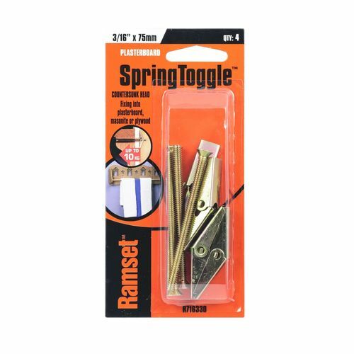 Ramset 3 / 16" x 75mm Spring Toggle - 4 Pack | eBay Australia