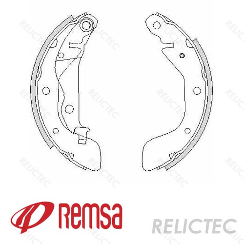 Rear Brake Shoe Set Chevrolet Daewoo Baojun (Sgmw):AVEO,KALOS,SPARK ...