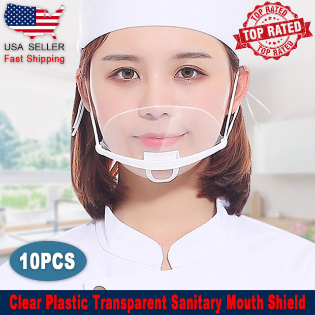 Plastic Anti-Fog Mouth Shield Mouth Guard for Food Maker Restaurant ...
