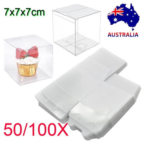 Clear Plastic PVC Boxes Party Favor Wedding Tuck Top Display Candy Box ...