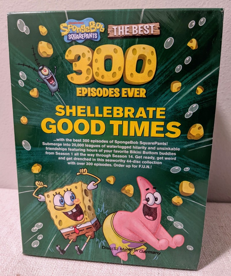 SpongeBob SquarePants: The Best 300 Episodes Ever DVD *SEALED* Brand ...