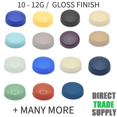 Large Screw Cap Cover Plastidome Gloss 10 - 12 Gauge Countersunk Screws ...