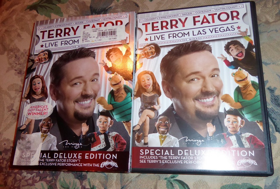TERRY FATOR DVD LIVE FROM LAS VEGAS SPECIAL DELUXE EDITION + slipcover ...
