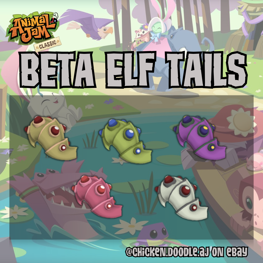 Animal Jam Classic (AJC) Beta Elf Tail Armor **READ DESCRIPTION** | eBay