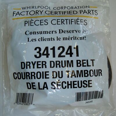 Genuine OEM 341241 Whirlpool Dryer Whirlpool Dryer Belt WP341241 ...