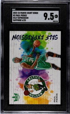 2023-24 Panini Court Kings Paul Pierce Self Expression Sapphire 6/25 #2 ...