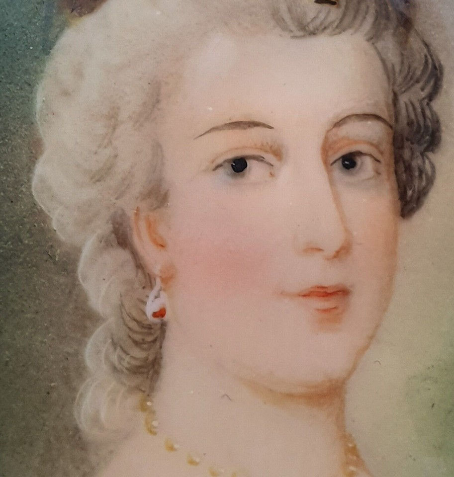 Miniature portrait of Catherine Charlotte De La Gardie, Swedish, 19th ...