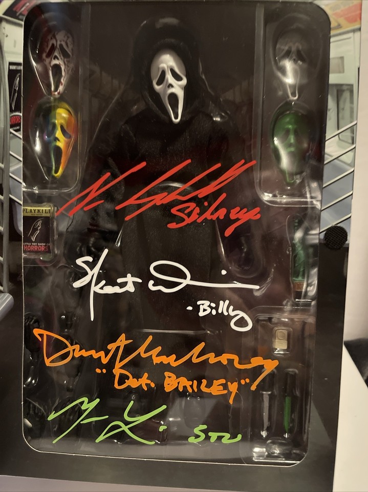 NECA Scream Ghostface NYCC 2023 Exclusive Cast Signed X4 Lillard/Neve ...