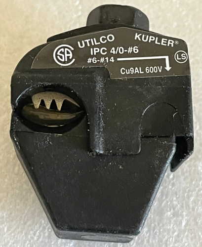 (12) ILSCO Ipc-4/0-6 600V Insulation Piercing Tap Connector Line Side ...