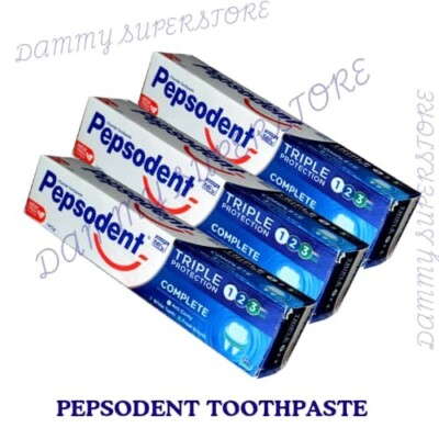 3 pcs Pepsodent Triple Protection Anticavity Fluoride Toothpaste Fresh ...