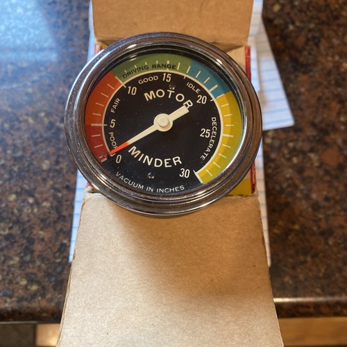 VINTAGE STEWART WARNER D-366-CK MOTOR MINDER VACUUM GAUGE 1964 With ...