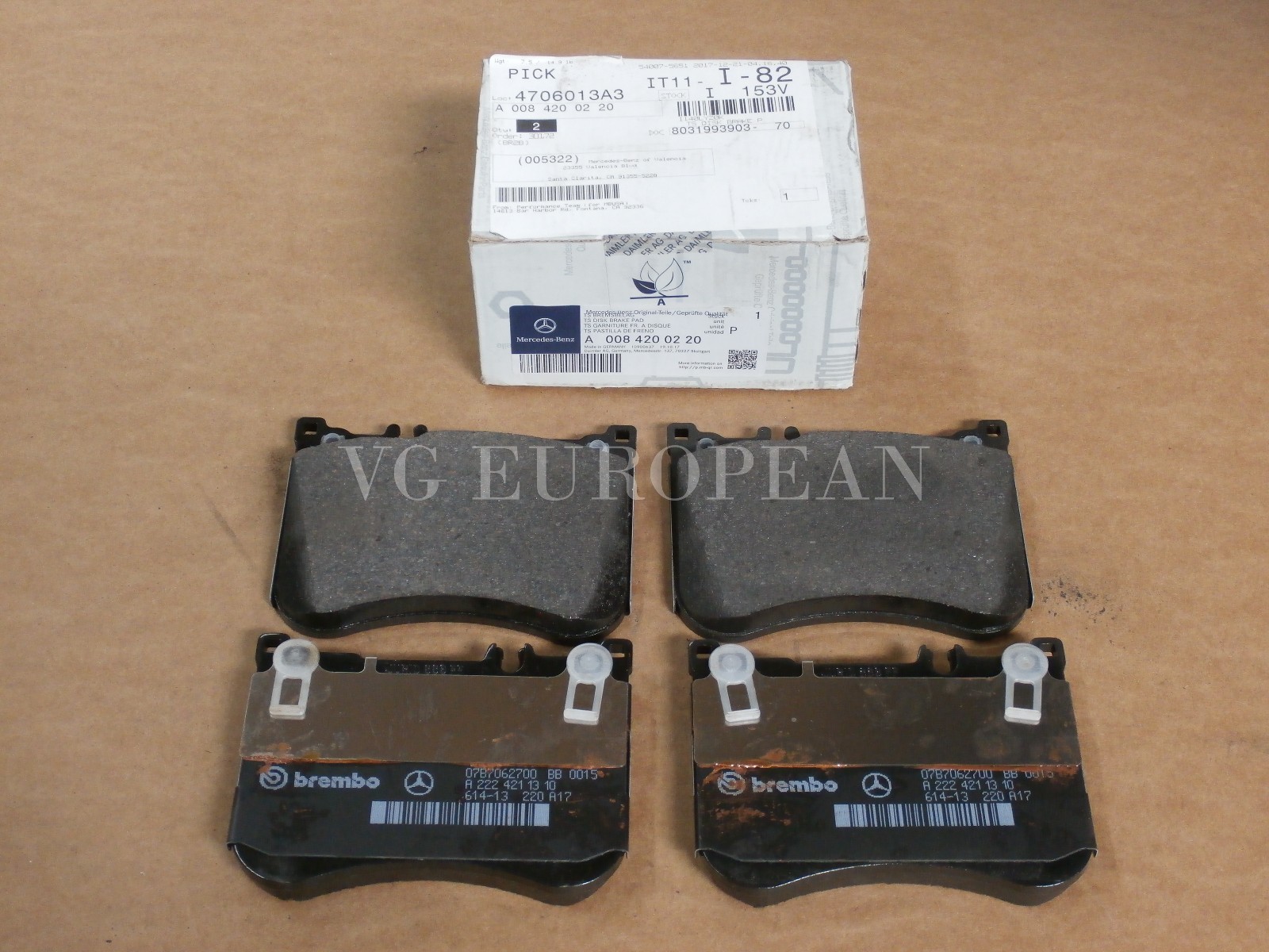NEW Mercedes-Benz W222 S550 Maybach GENUINE Front Brake Pad Set ...