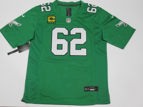 Jason Kelce Philadelphia Eagles Captains Patch Men's Jersey Kelly ...