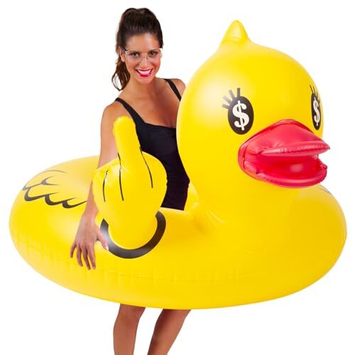 Float Joy Duck Pool Floats for Adults Ring Pool Floaties Inflatable ...