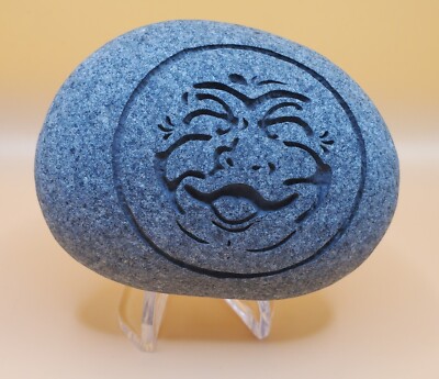 Rock Design Stone Engraving - Smiling Face | eBay