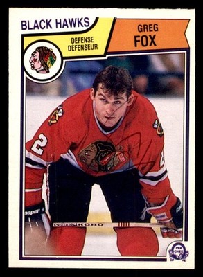 1983 OPC O-Pee-Chee Hockey #101 Greg Fox Signed Autograph (no COA) *d4 ...