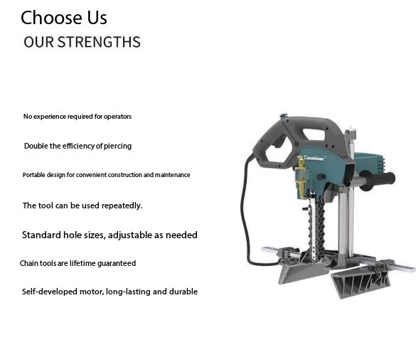 Woodworking Portable 17 Cm Square Hole Machine Chain Saw Wood Tenon ...