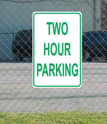 Two Hour Parking METAL 12"x18" SIGN | eBay