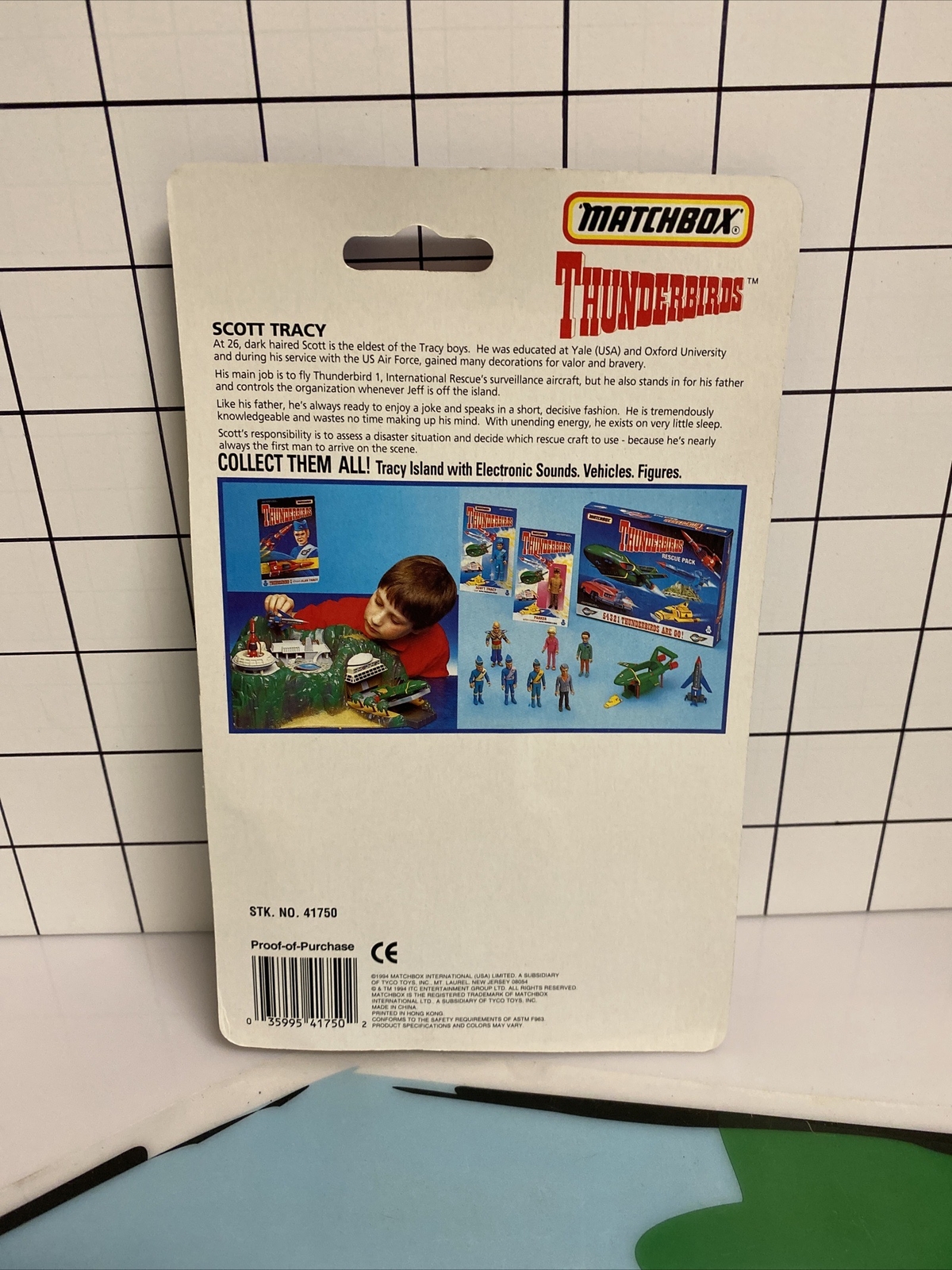 Matchbox Thunderbirds Scott Tracy Action Figure Pilot With Thunder Stun ...