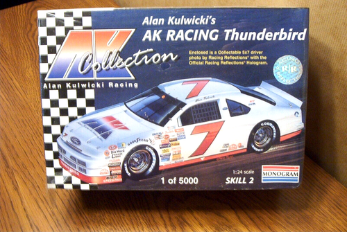 MONOGRAM ALAN KULWICKI'SI AK RACING THUNDERBIRD #7 1/24 SCALE MODEL KIT ...