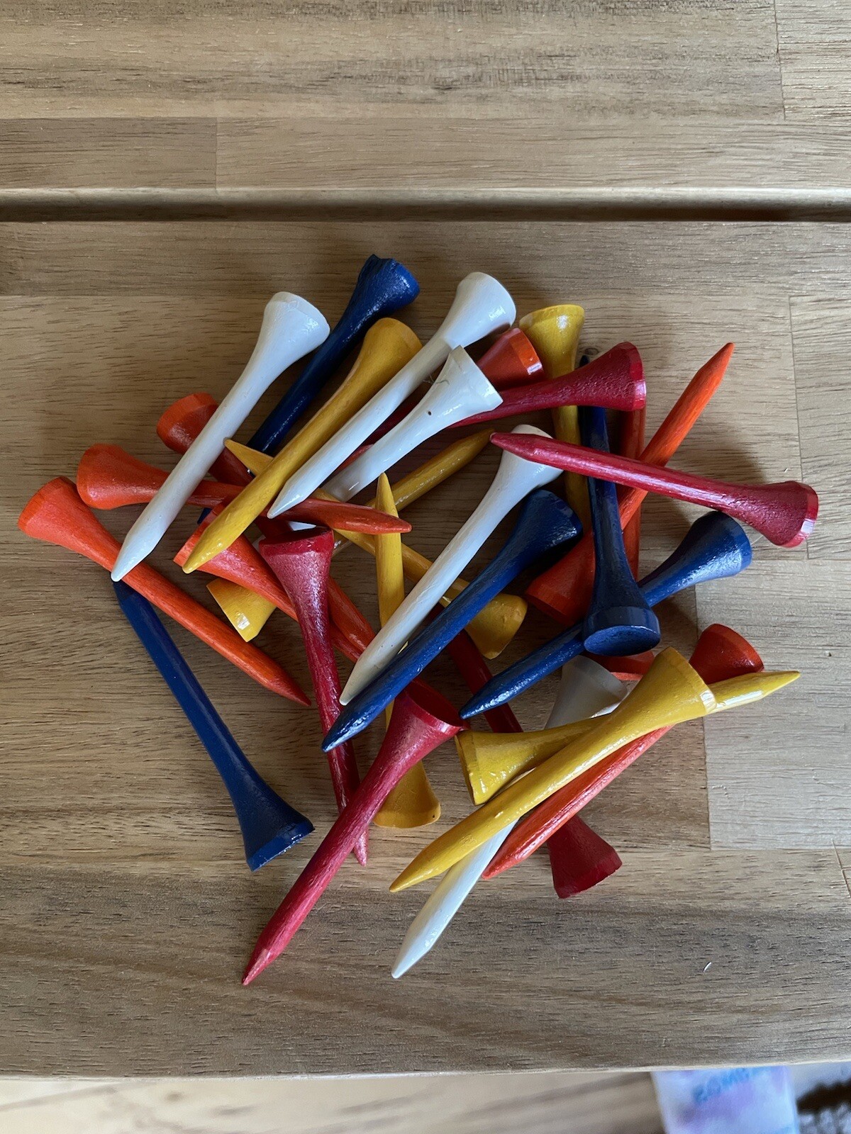 Lot Of 30 Wooden Vintage Golf Tees Multi Color | eBay