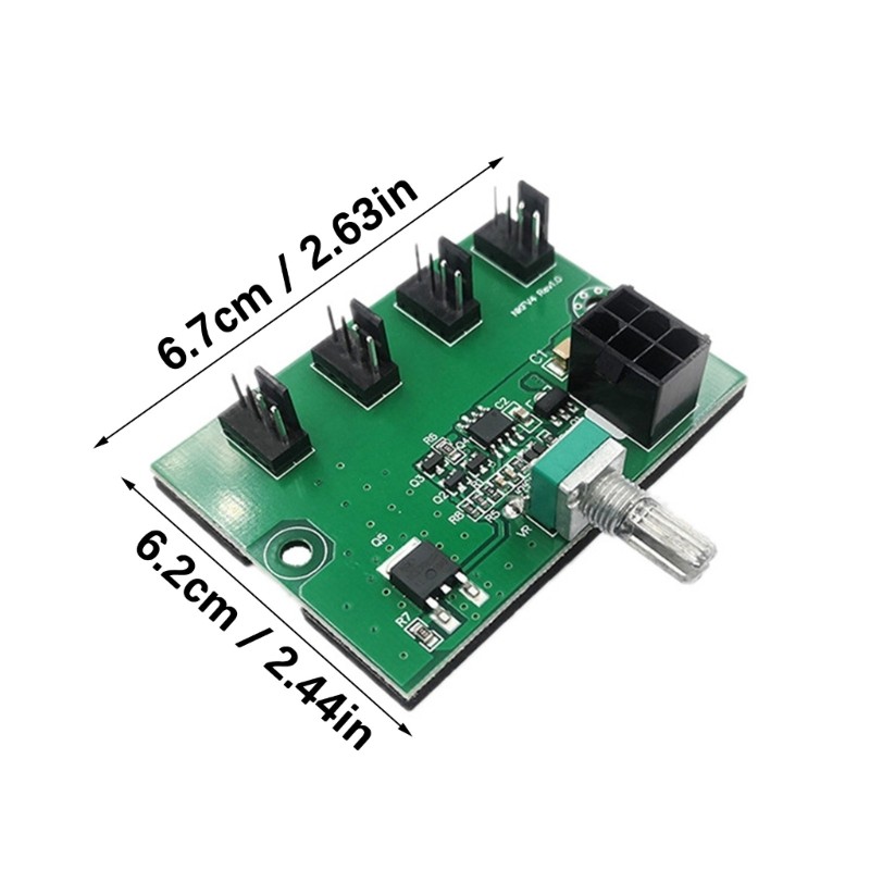 PC Case Fan Speed Controller 6Pin To 3Pin 4Pin Adapter Computer Case ...
