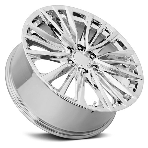 Factory Reproductions FR 205 Wheels 24x10 (28, 6x139.7) Chrome Rims Set ...
