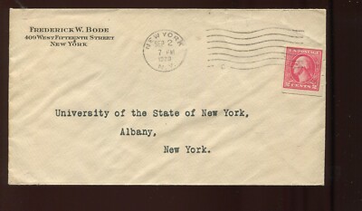 534 Schermack Offset Used on FREDERICK W. BODE NYC Cover LV2414 | eBay
