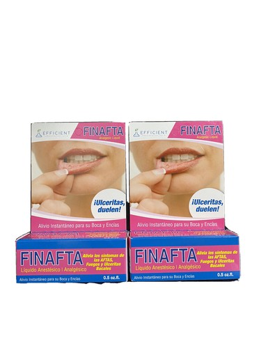 2PK EFFICIENT FINAFTA Instant relief symptoms CRACKER SORES COLD SORES ...