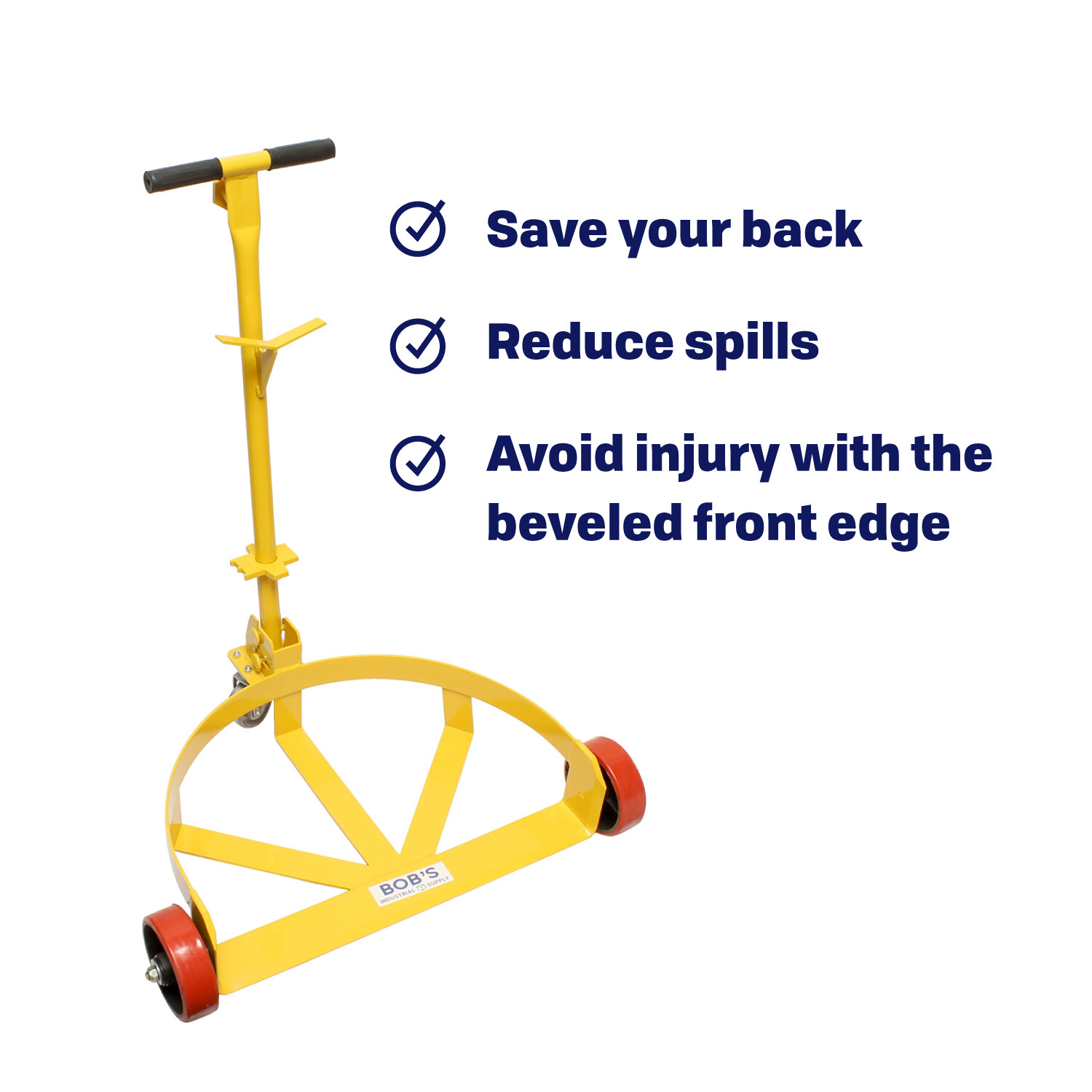 BISupply | 55 Gallon Drum Dolly Barrel Dolly for 55 Gallon Drum Cart ...