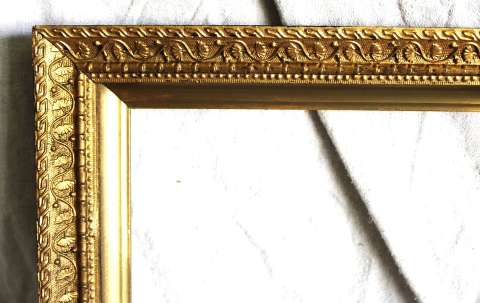 ANTIQUE FITS 10 X 13 PICTURE FRAMES GOLD GILT FLORAL WOOD VICTORIAN ...