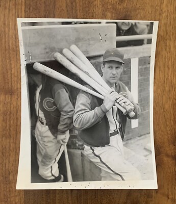 Hank Leiber 5/6/1940 Original Chicago Cubs Photo. Went 3-4, 3 Rbi Vs ...