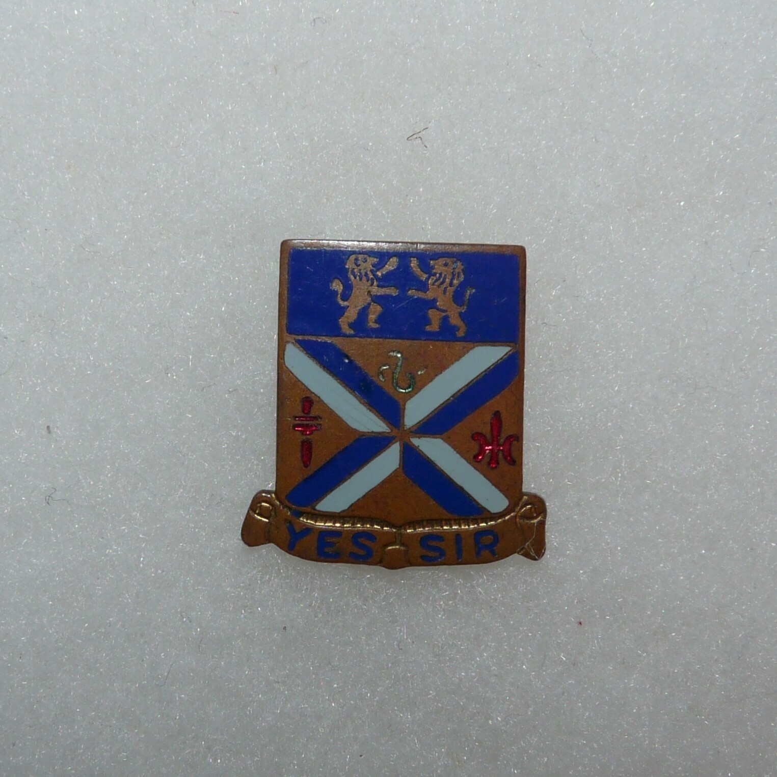 Original WW2 US Army 201st Field Artillery Rgt Screwback Cloisonne DUI ...