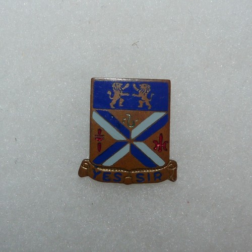 Original WW2 US Army 201st Field Artillery Rgt Screwback Cloisonne DUI ...