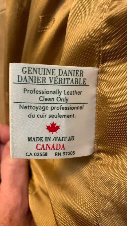 Danier Womens Blazer Style Beige Color Genuine Leather Jacket Size XS ...