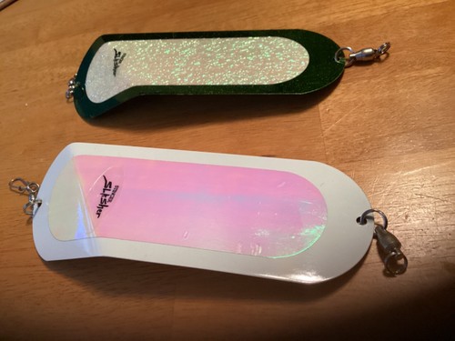 TWO (2) Michigan Stinger Metal SLASHER Flasher Seven (7”) Rotating asst ...