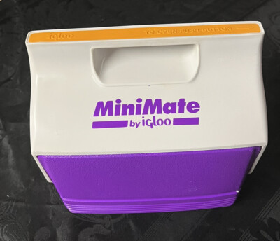 1990’s Mini Mate Cooler By Igloo Purple, Orange, and White | eBay