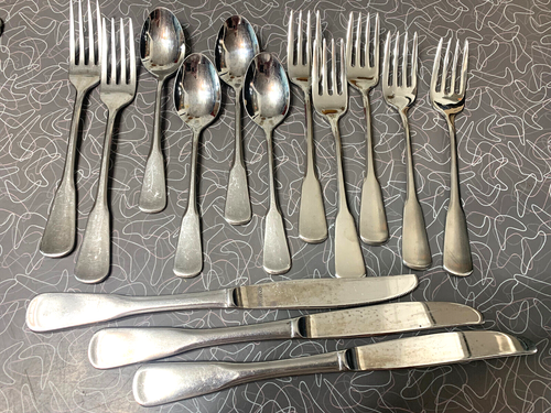 14 Independence Stainless Oneida Silver flatware knives forks spoons | eBay