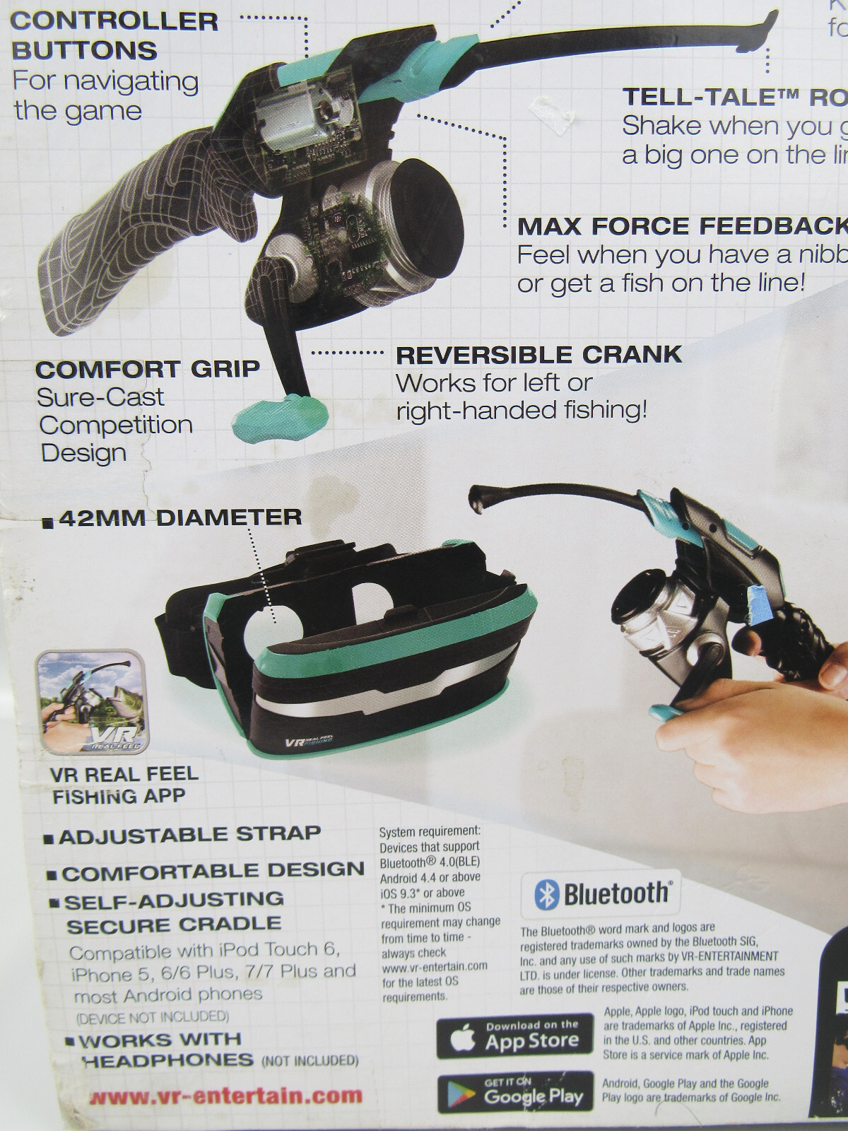 VR Real Feel Fishing 3D Reality Simulator MAX FORCE FEEDBACK New READ ...