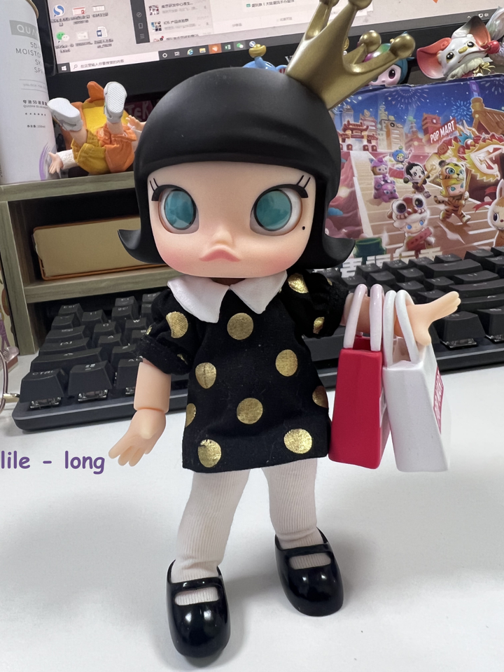 Authentic POPMART Molly VIP WEB members only BJD Limited Rare Doll Toy ...