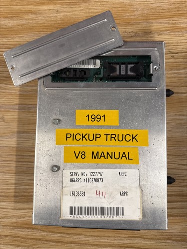 C1500 1227747 Chevy Engine Computer ECU 5.0L 5.7L 1987-1991 Manual ...