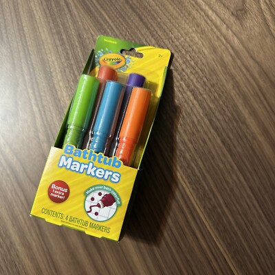 NEW Crayola Bathtub Markers, Assorted Colors 5 each | eBay