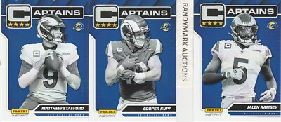 Matthew Stafford Cooper Kupp Ramsey RAMS 2021 PANINI INSTANT CAPTAINS ...
