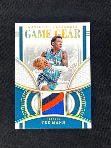 2023-24 National Treasures Tre Mann Game-Used 4 Colour Patch /25 #GGMAN ...