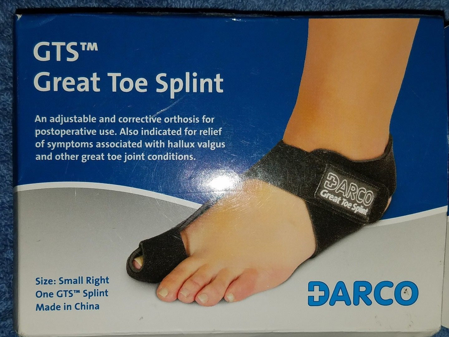 Darco GTS Great Toe Splint, Maintains Big Toe Alignment for Bunions ...