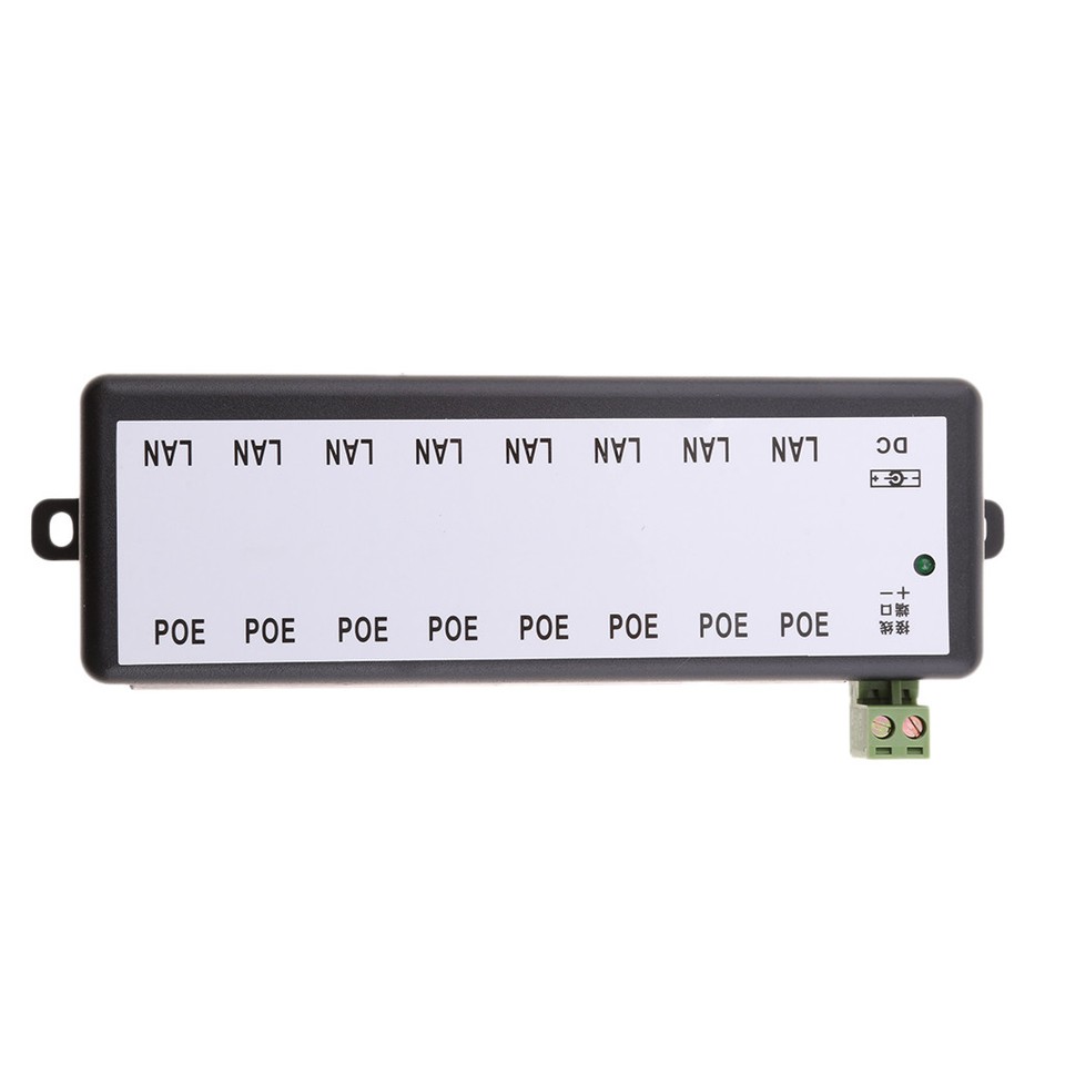 8 LAN Multi POE Port Power Over Ethernet PoE injector Adapter for IP ...