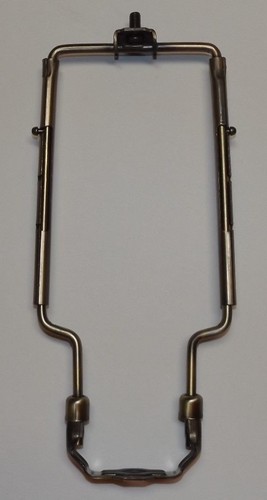 ADJUSTABLE LAMP HARP ANTIQUE BRASS FINISH 9" TO 11" HEAVY DUTY 12789AJB ...