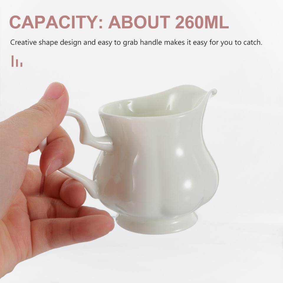 Ceramics Creamer Milk Jug Coffee Frothing Pitcher Pitchers with Handle ...