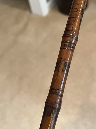 Antique Bamboo Snake Head Walking Swagger Stick - Central High School ...